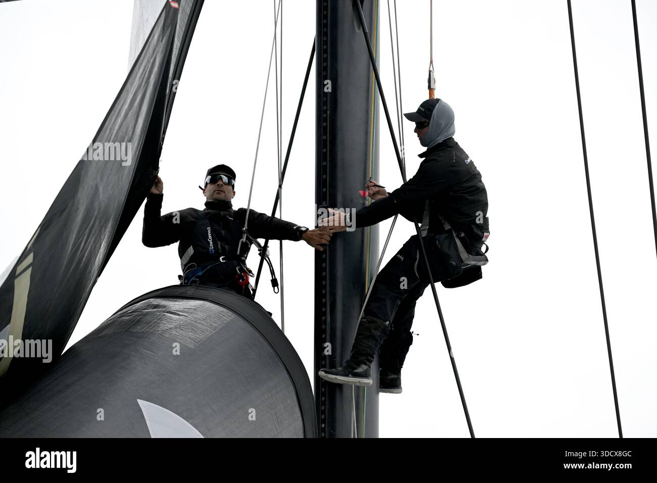 Crew onboard Law Connect ahead of the race start for the 2025 Sydney ...