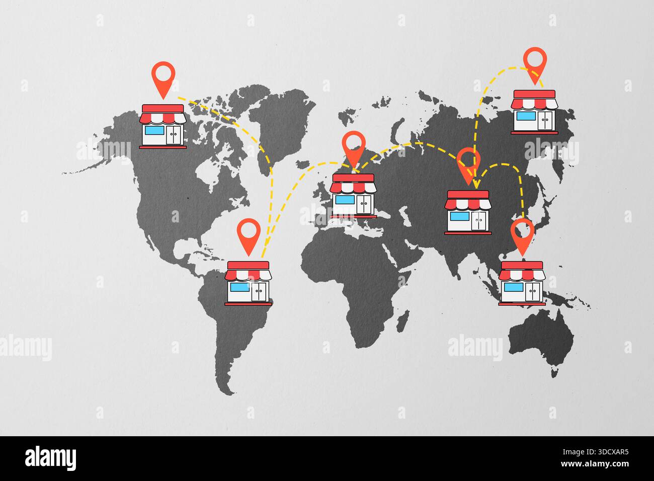 Graphic features globe icon hi-res stock photography and images - Alamy