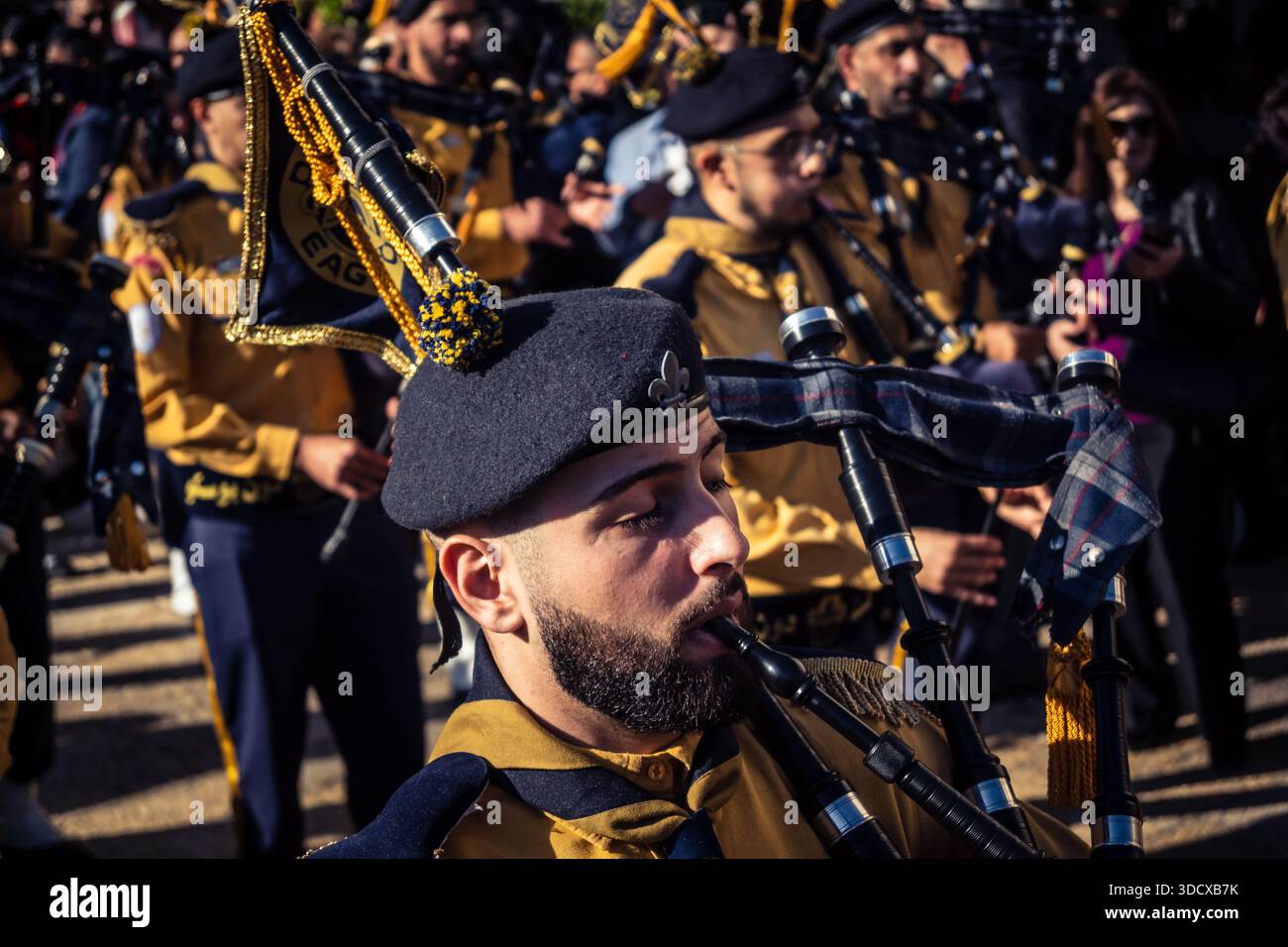 Bethlehem, West Bank, December 24, 2025 Close-up details of a ...
