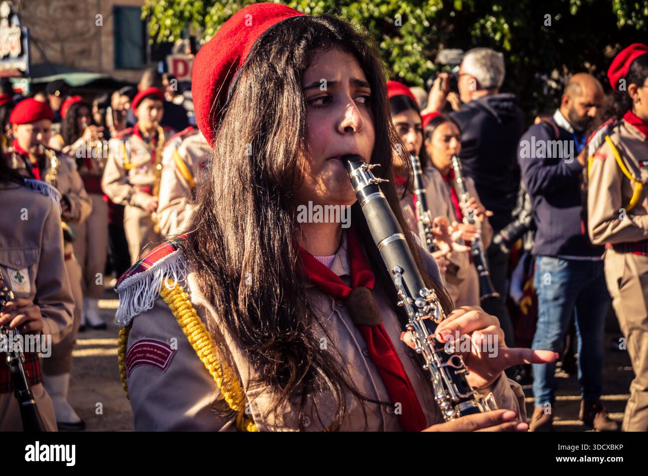 Bethlehem, West Bank, December 24, 2025 Close-up details of a ...
