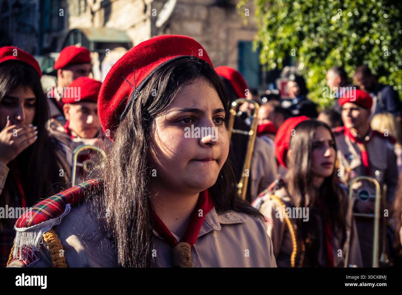 Bethlehem, West Bank, December 24, 2025 Close-up details of a ...