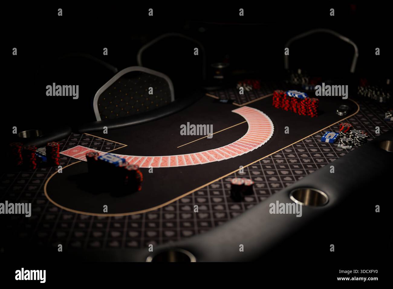Poker table setup hi-res stock photography and images - Alamy