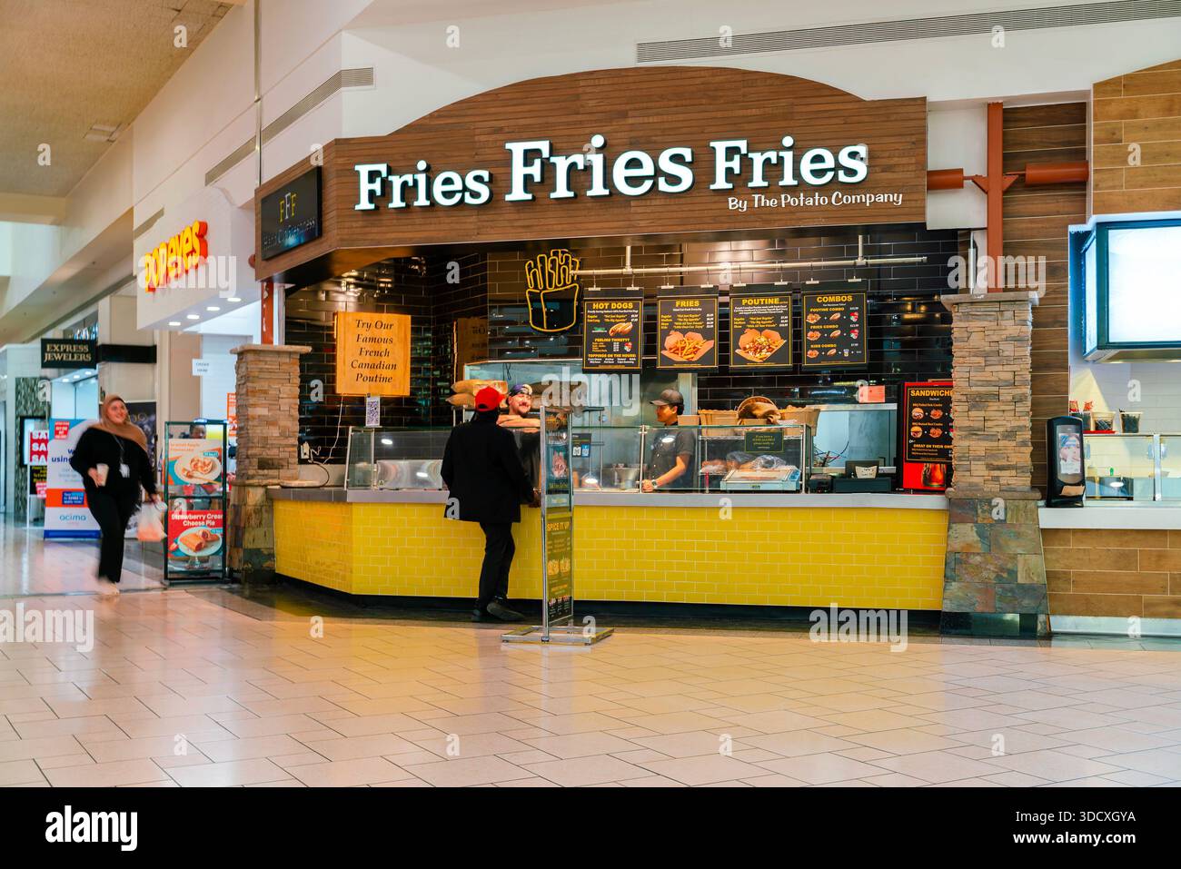 Syracuse, NY - Dec 18, 2025: Fries Fries Fries by The Potato Company at ...