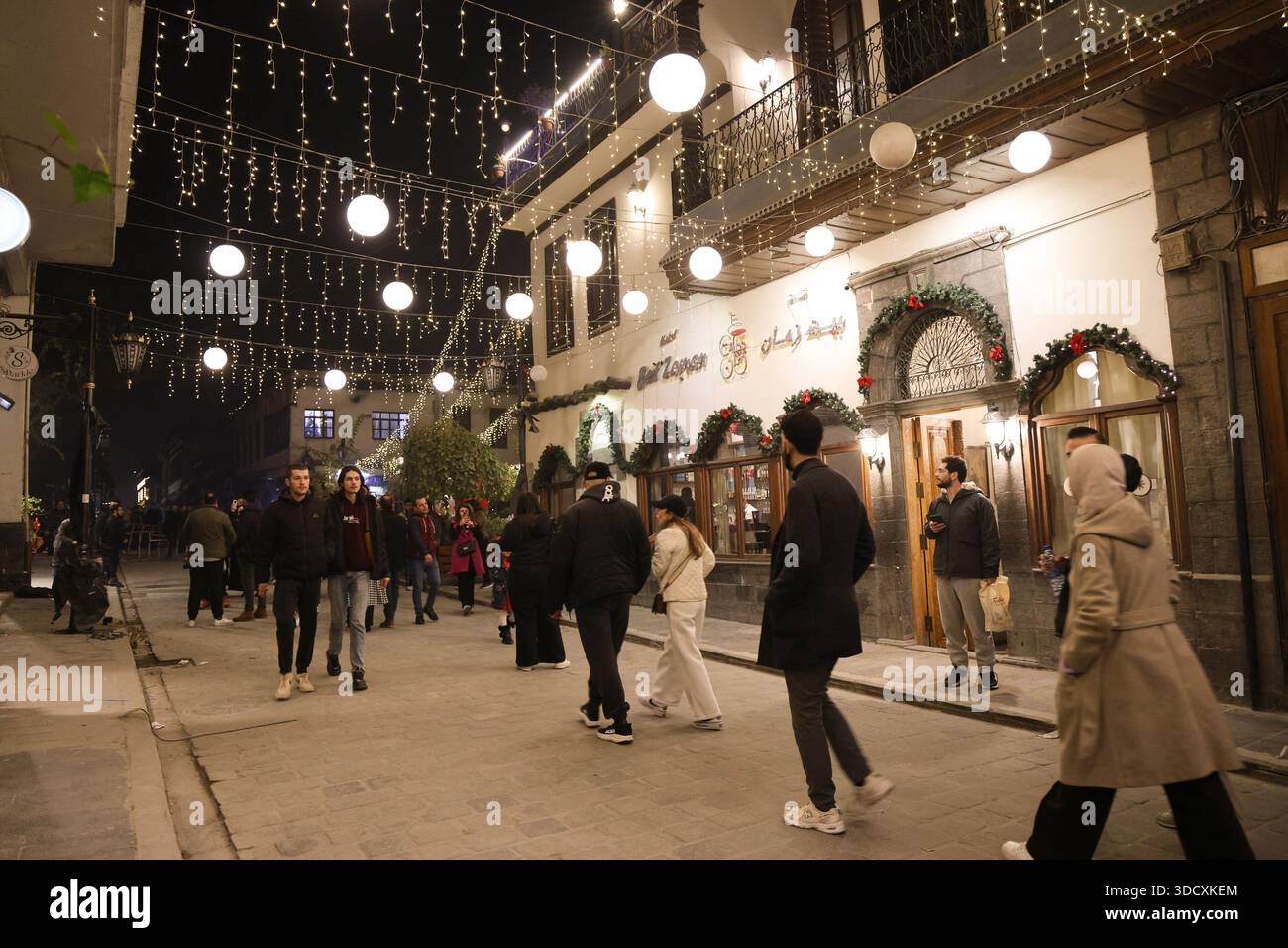 In Damascus, Syria, on December 25, 2025, festive scenes filled the ...