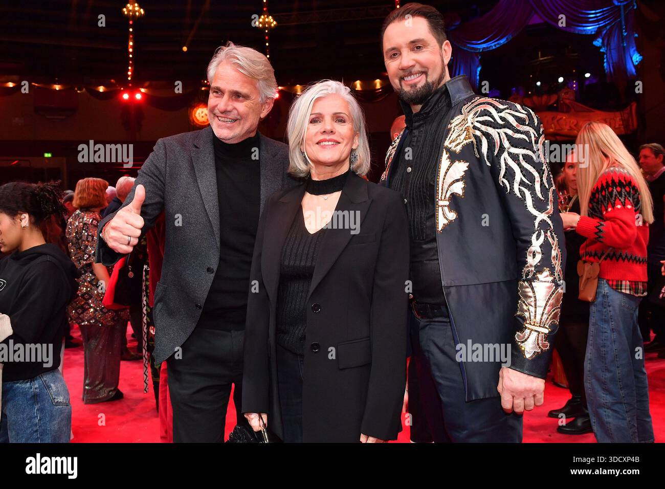 Frank Spothelfer, Birgit Schrowange and Martin Lacey jr. attend the ...