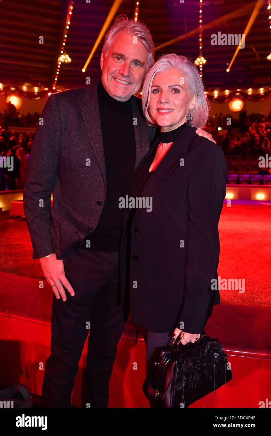 Frank Spothelfer and Birgit Schrowange attend the Circus Krone Winter ...