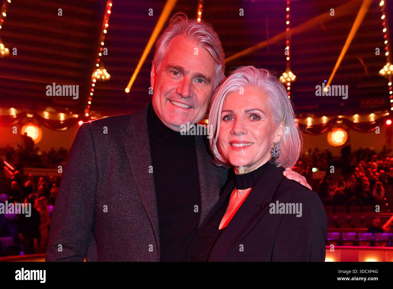 Frank Spothelfer and Birgit Schrowange attend the Circus Krone Winter ...