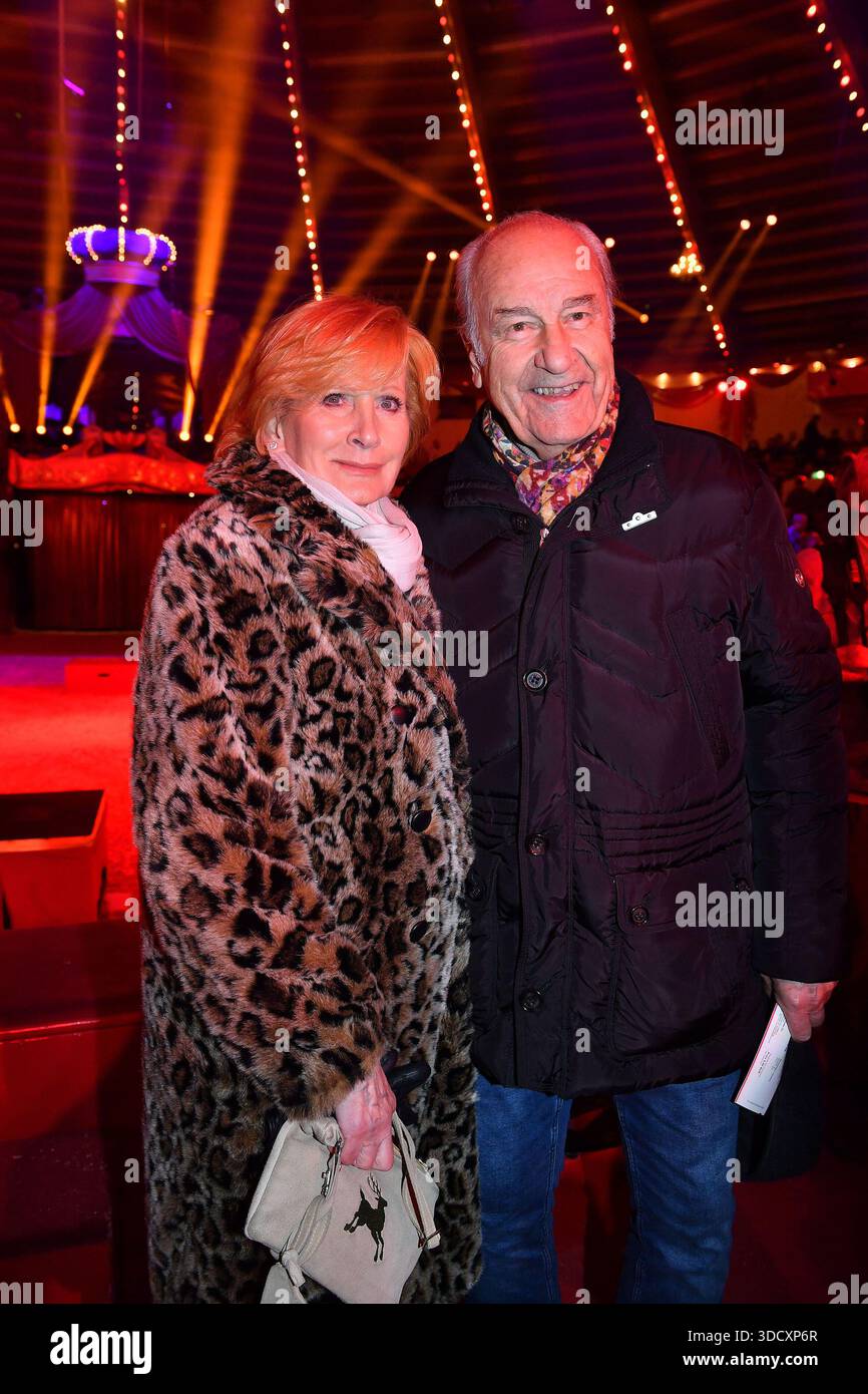 Dorette Sass and Manfred Schnelldorfer attend the Circus Krone Winter ...
