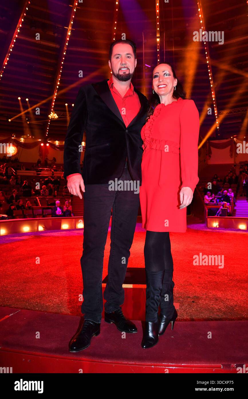 Martin Lacey and Jana Mandana Lacey-Krone attend the Circus Krone ...