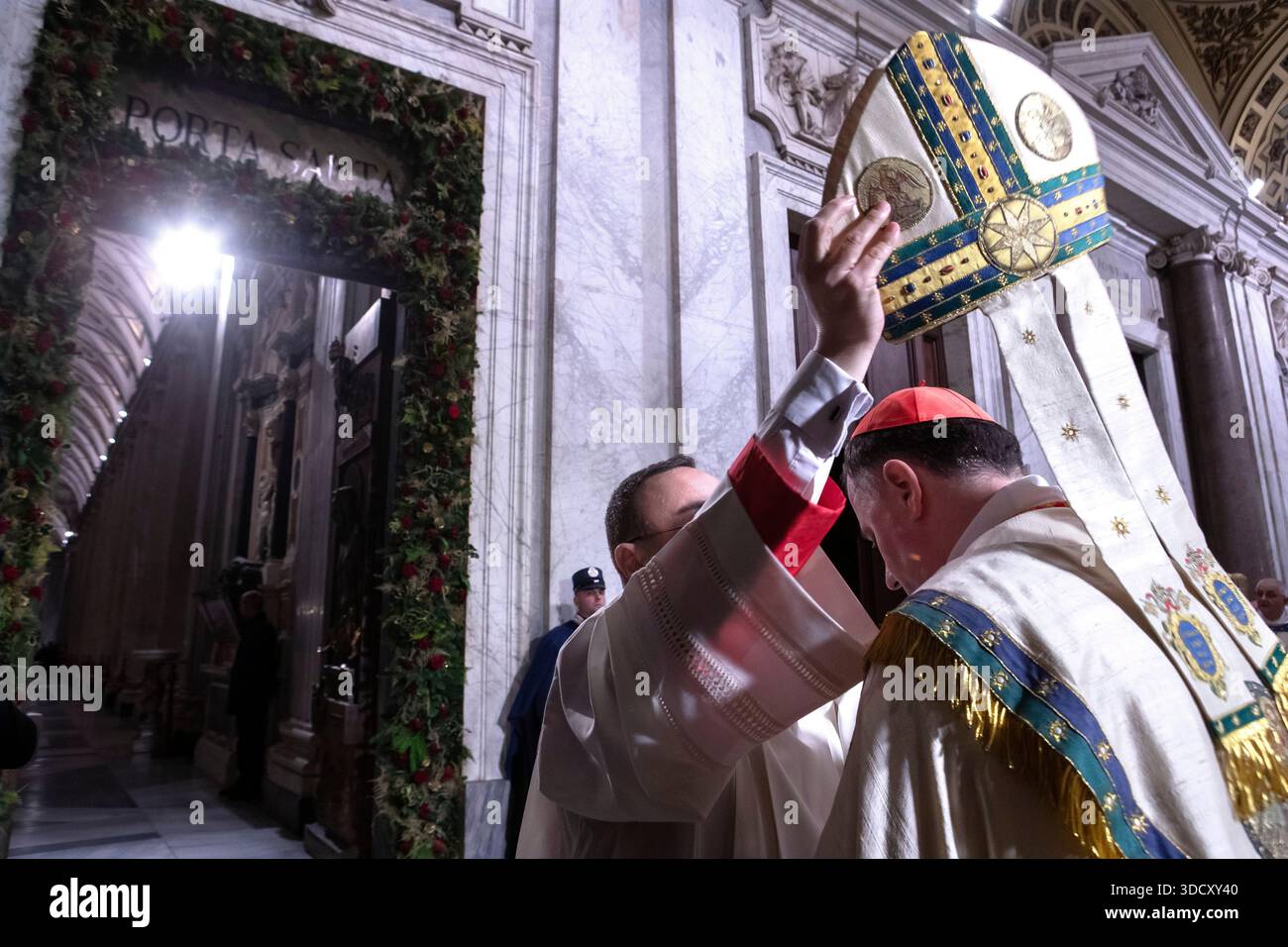 Cardinal Rolandas Makrickas presides over the rite of the closing of ...