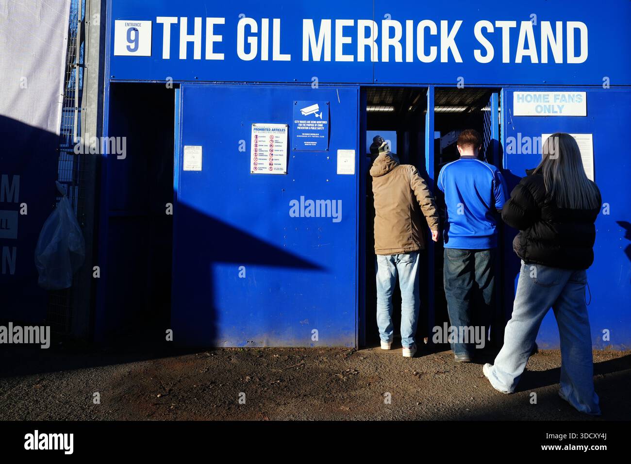 Fans arrive before the Sky Bet Championship match at St Andrew's ...