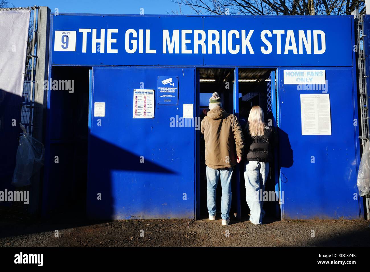 Fans arrive before the Sky Bet Championship match at St Andrew's ...