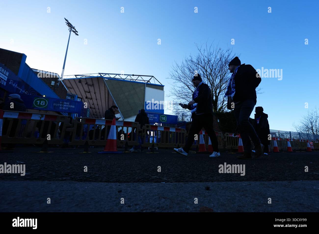 Fans arrive before the Sky Bet Championship match at St Andrew's ...