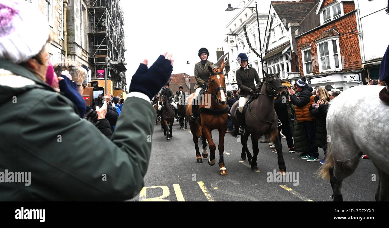Lewes UK 26th December 2025 - A huge crowd turned out to watch the ...