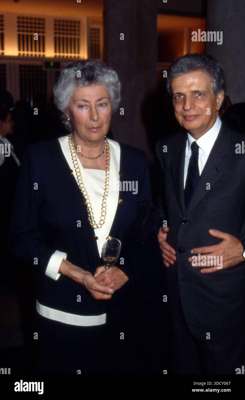 ROME - MARIA SOLE AGNELLI AND FURIO COLOMBO Stock Photo - Alamy