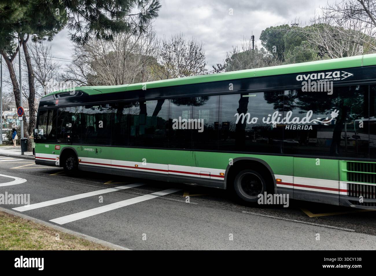 Intercity bus of the Empresa Municipal de Transportes de Madrid (EMT ...
