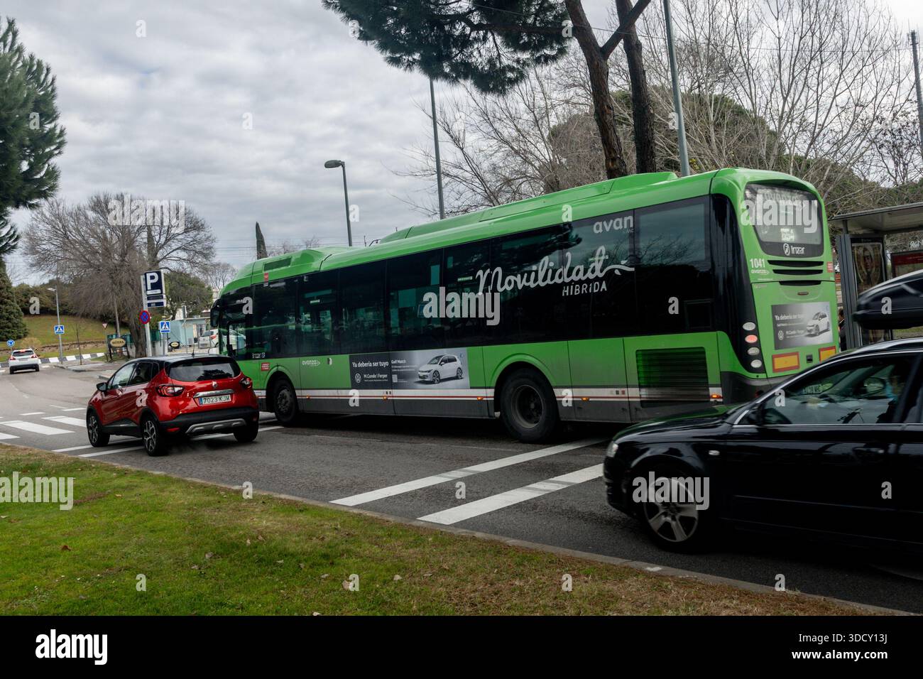 Intercity bus of the Empresa Municipal de Transportes de Madrid (EMT ...