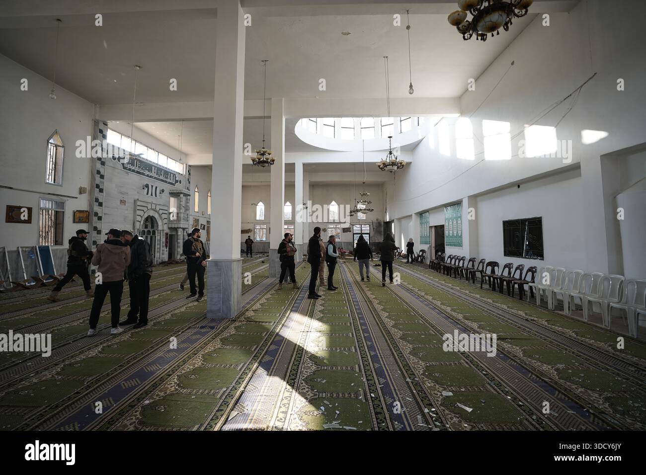 26 December 2025, Syria, Homs: The aftermath of an explosion in the Ali ...