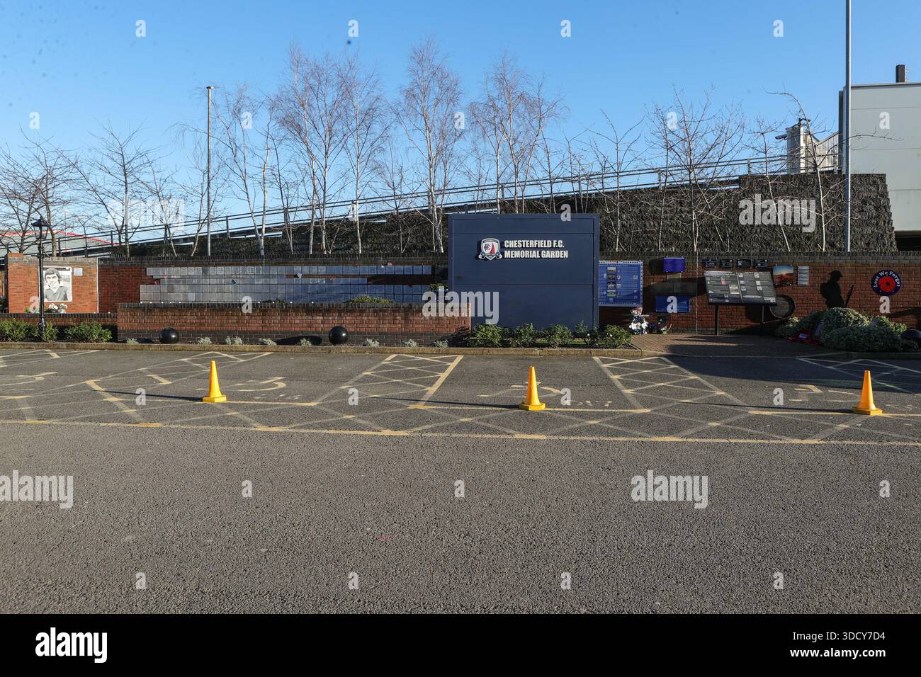 Memorial Garden at Chesterfield during the Sky Bet League 2 match ...