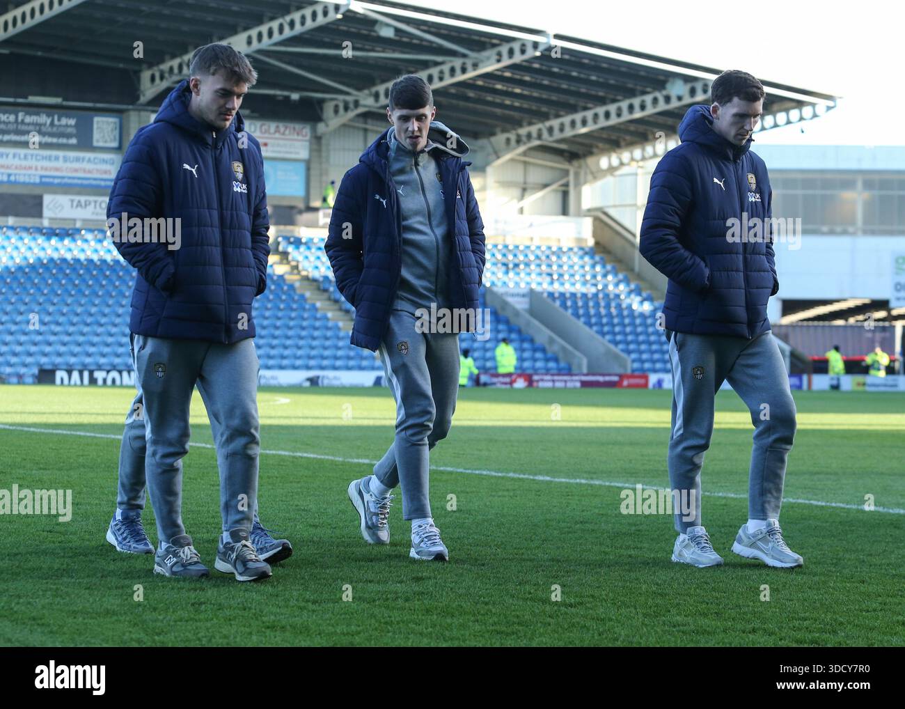 Notts County players arrive ahead of the Sky Bet League 2 match ...