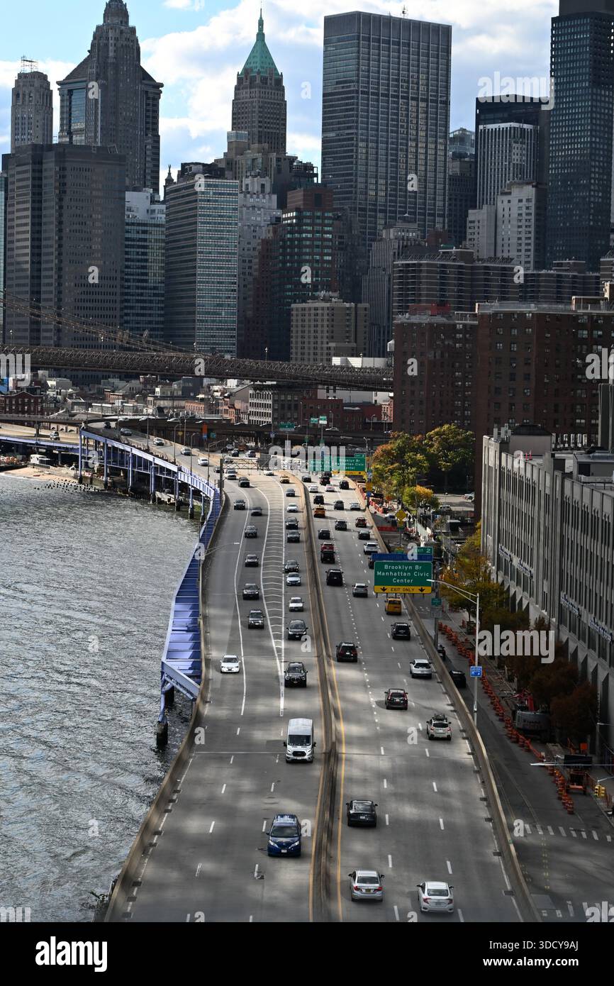FDR Drive (East River Drive) in New York, NY on October 26, 2025 ...