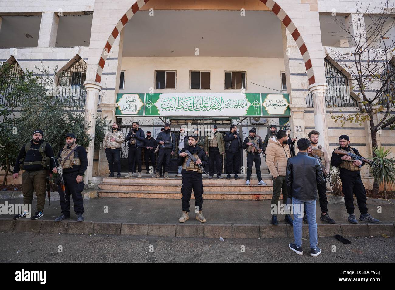 26 December 2025, Syria, Homs: The aftermath of an explosion in the Ali ...