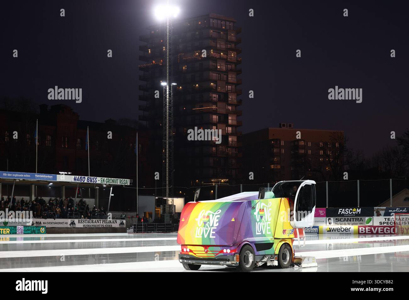 STOCKHOLM, SWEDEN 20251226Ice machine on the ice ahead of Friday's ...