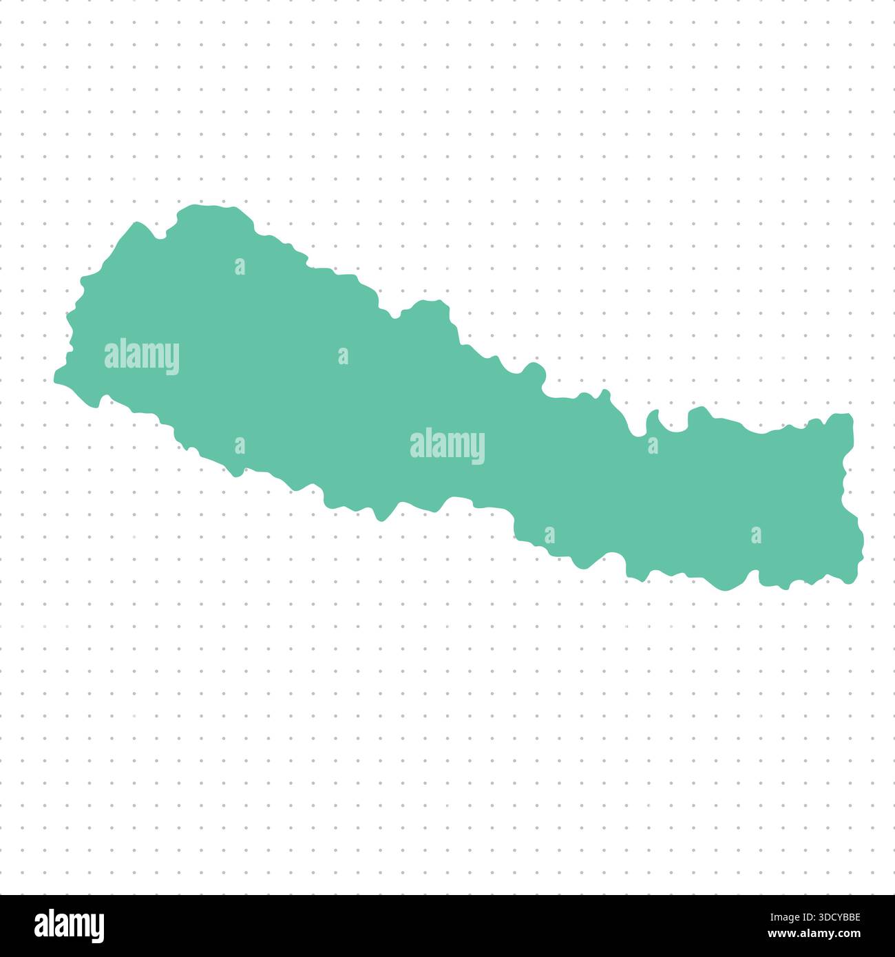 Map of Nepal, sign silhouette. World Map Globe. Vector Illustration ...