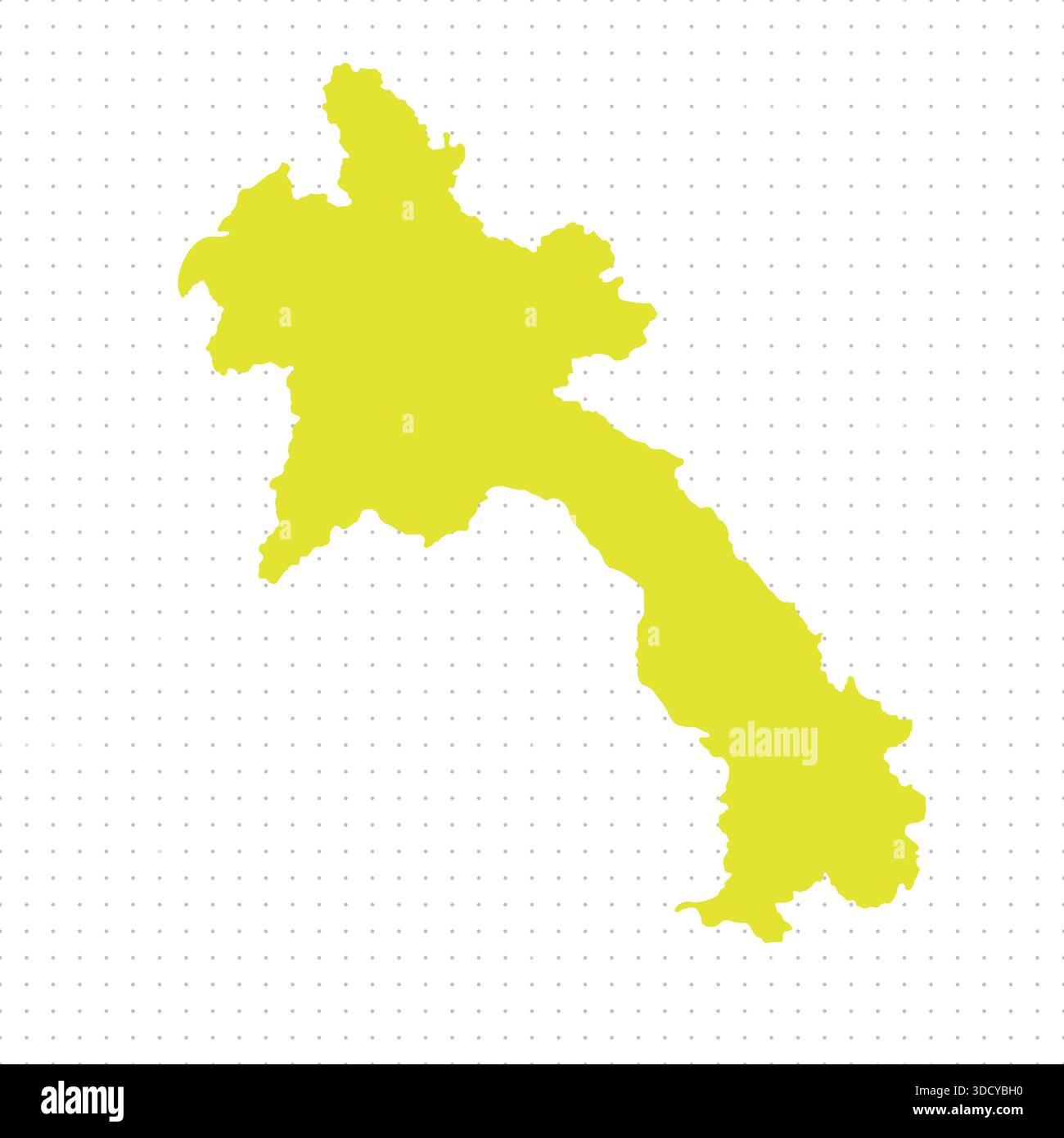 Map of Laos, sign silhouette. World Map Globe. Vector Illustration ...