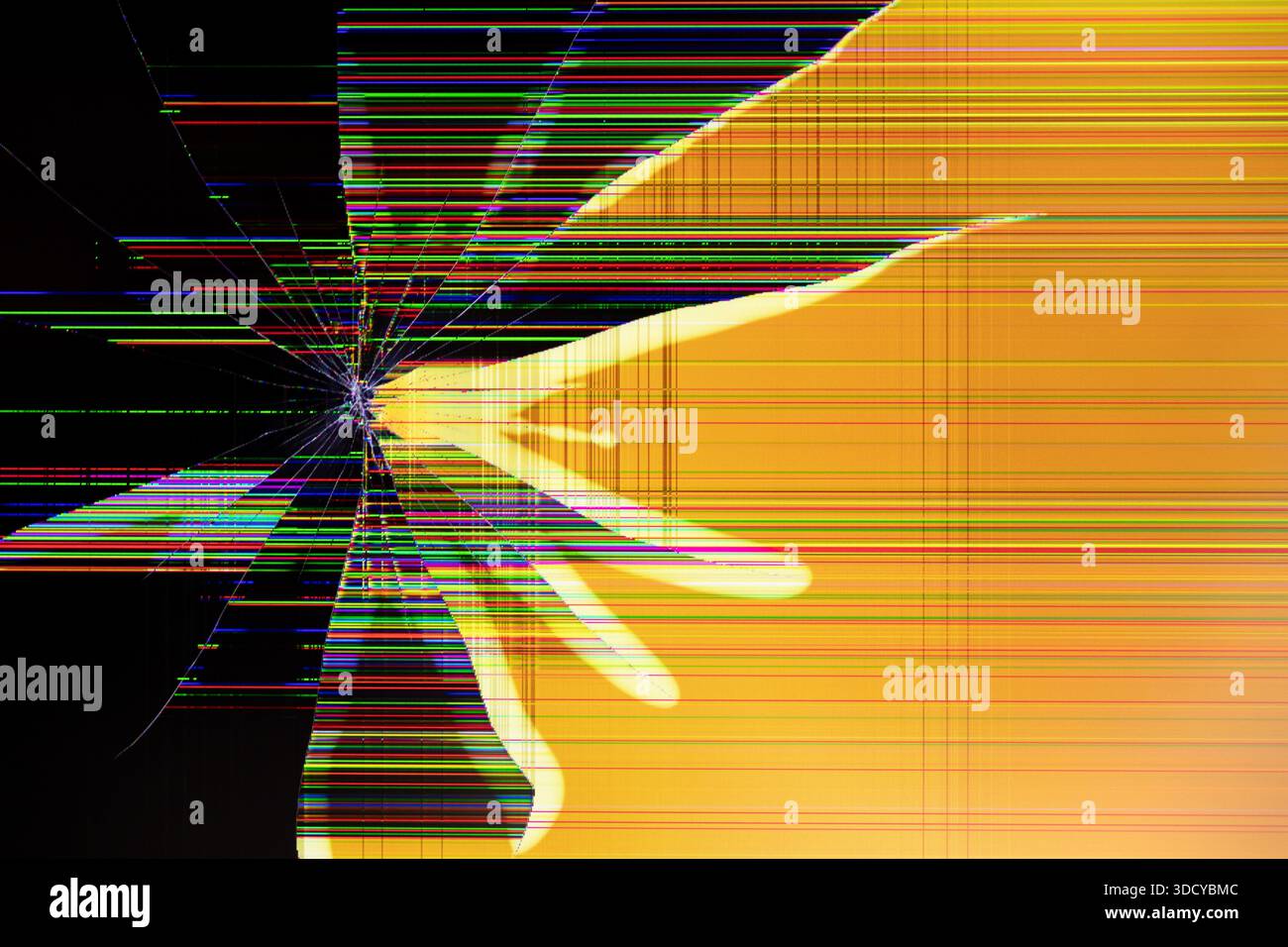 Glitch lcd screen defect black hi-res stock photography and images - Alamy