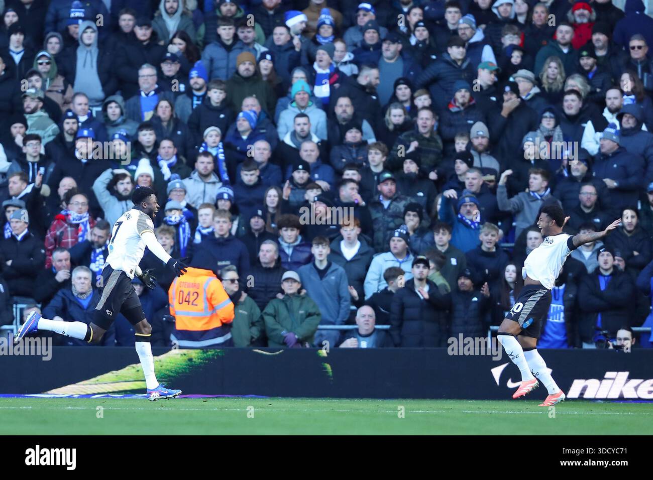 Birmingham, UK, 26th December 2025.Patrick Agyemang of Derby County ...
