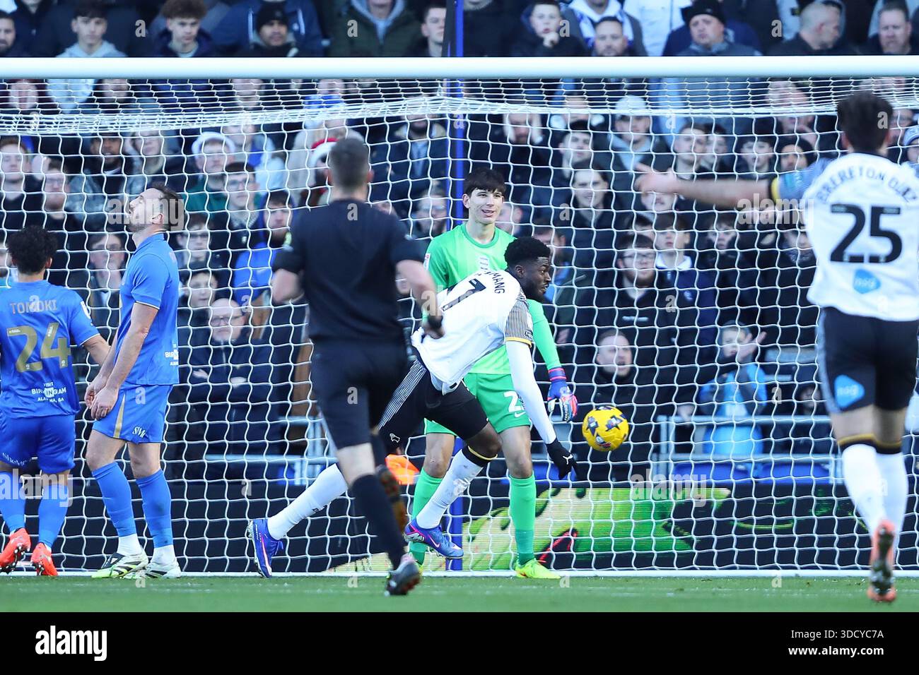 Birmingham, UK, 26th December 2025.Patrick Agyemang of Derby County ...