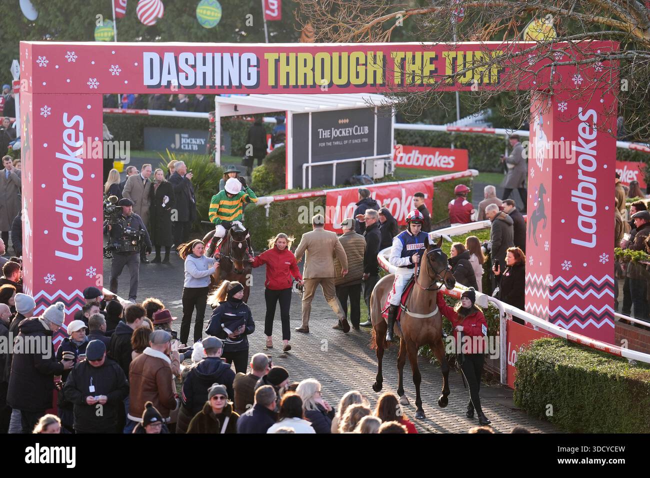 Ben Jones goes to post ahead of the Ladbrokes King George VI Chase ...