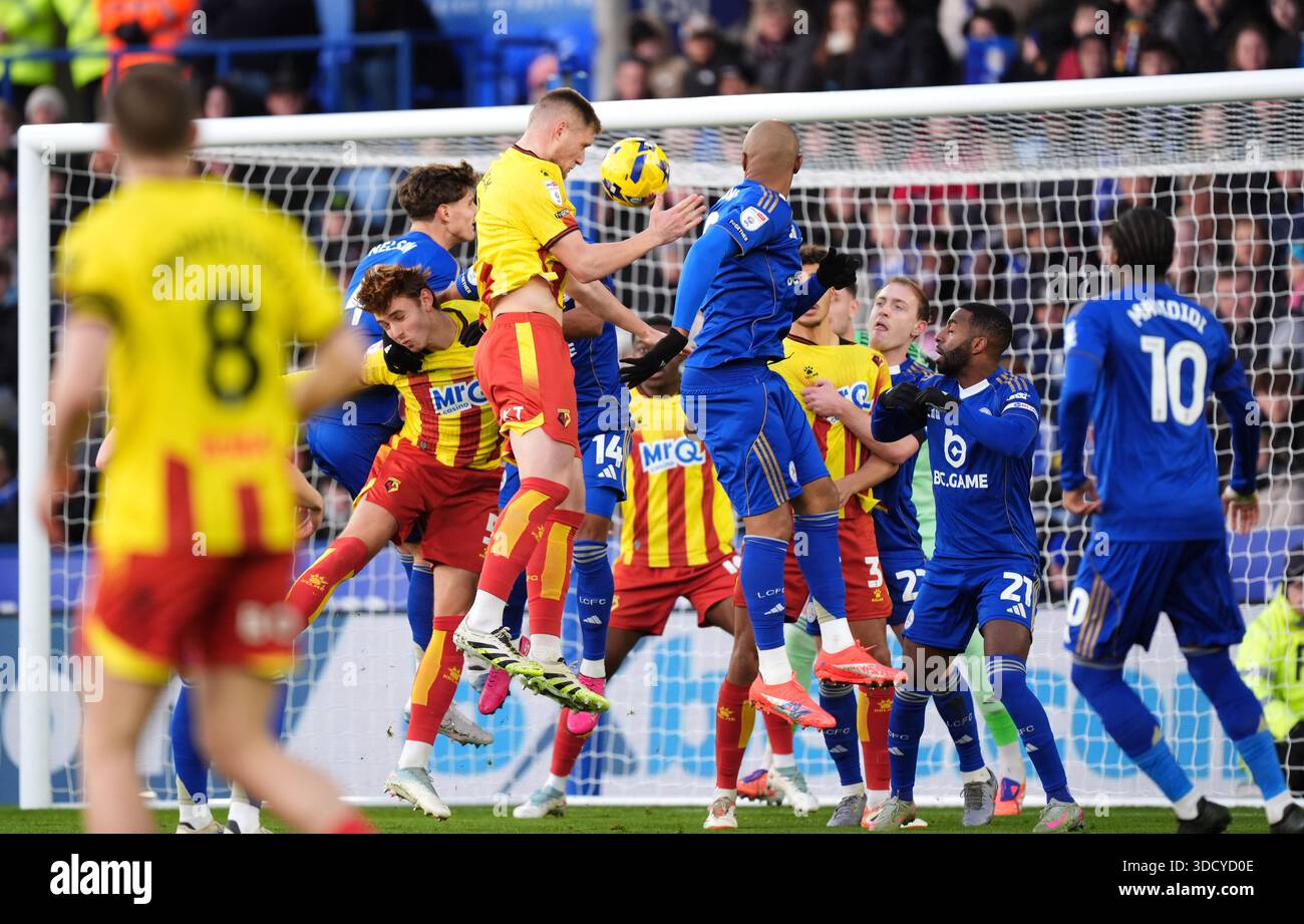 Watford's Mattie Pollock scores their side's first goal of the game ...