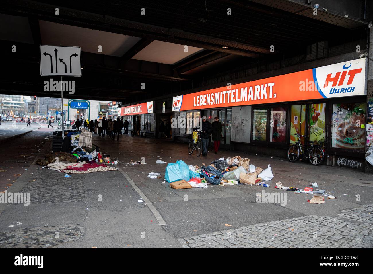 On December 26, 2025, litter and household debris lie scattered beneath ...