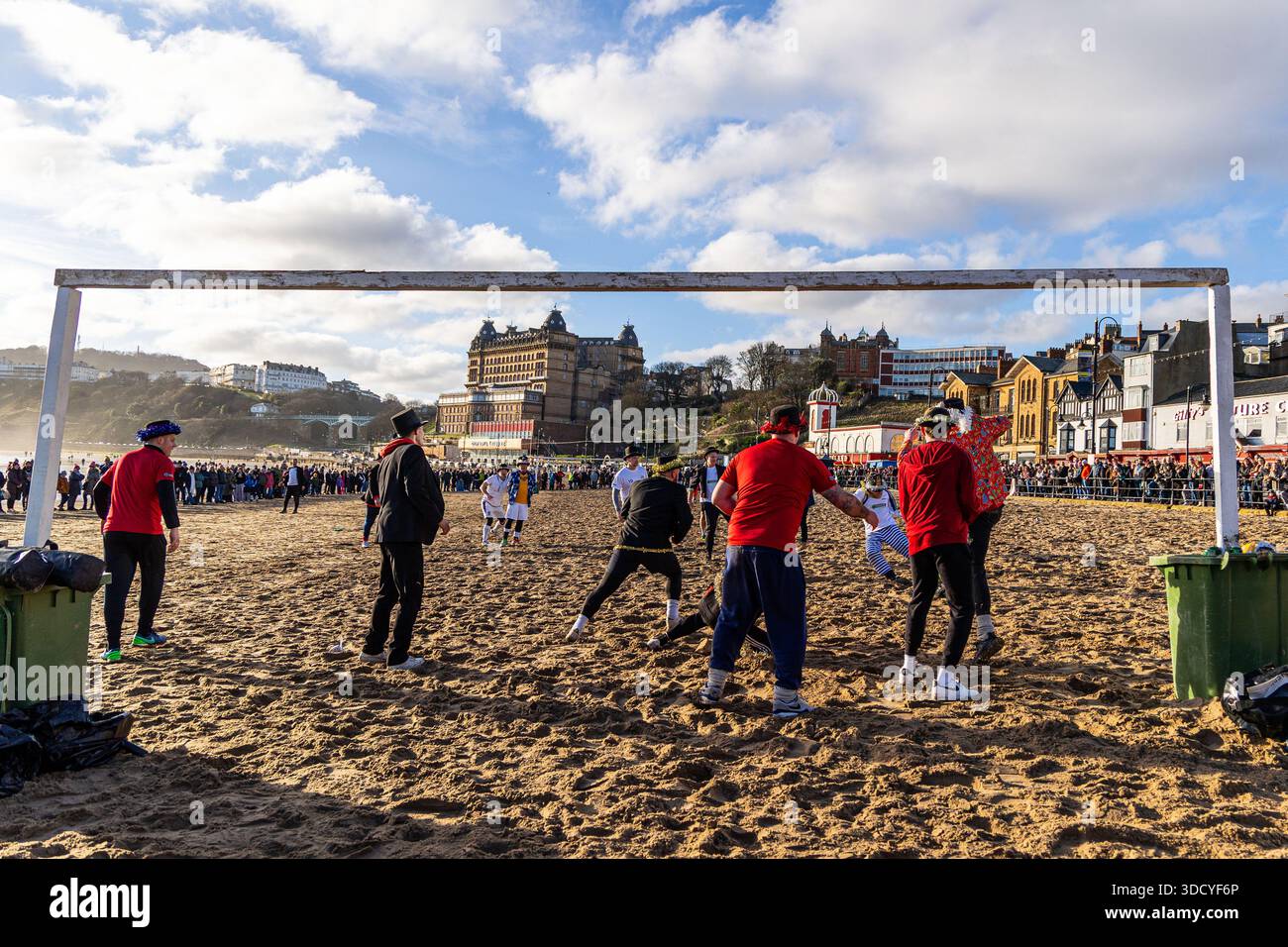 Scarborough, UK, 25 December 2025, The traditional football match on ...