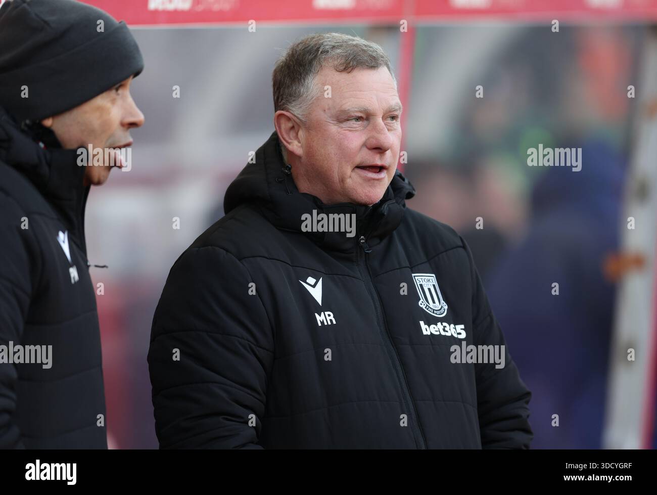 Stoke City manager Mark Robins before the Sky Bet Championship match at ...