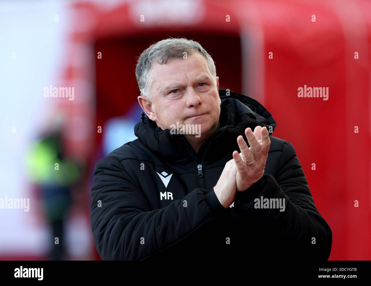 Stoke City manager Mark Robins before the Sky Bet Championship match at ...