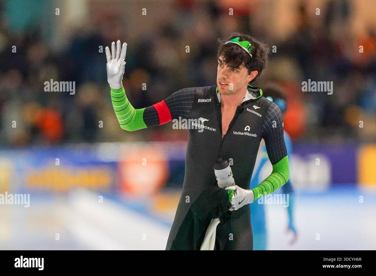 HEERENVEEN, NETHERLANDS - DECEMBER 26: Patrick Roest of Team Reggeborgh ...