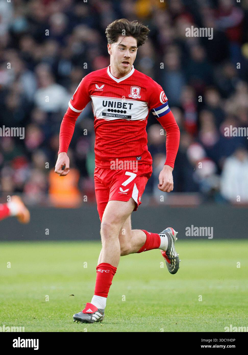 Middlesbrough's Hayden Hackney during the Sky Bet Championship match at ...
