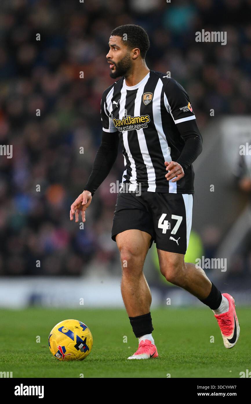 Keanan Bennetts of Notts County during the Sky Bet League 2 match ...