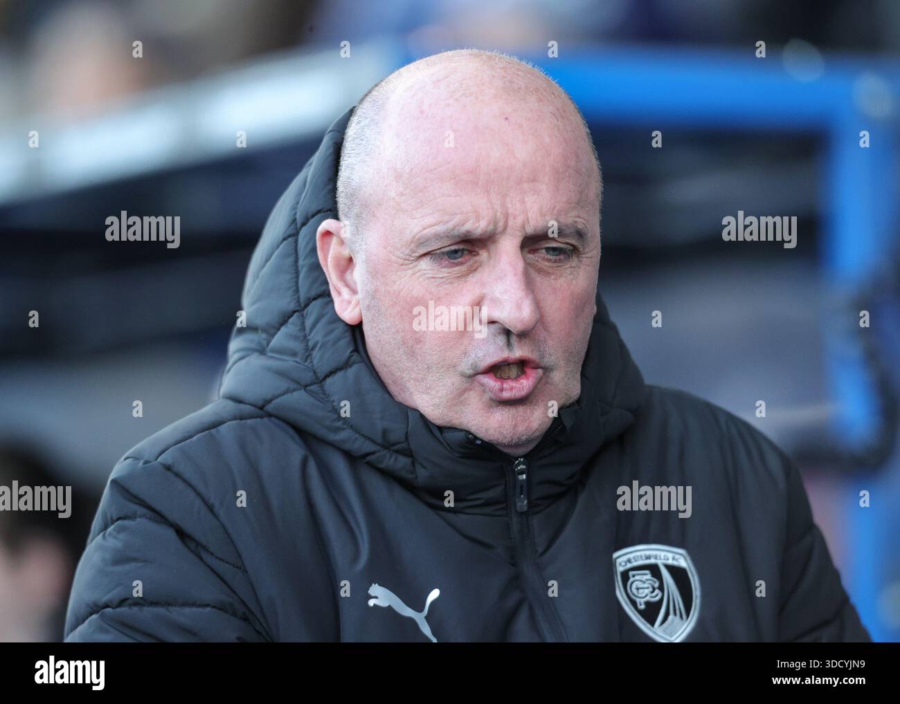 Paul Cook manager of Chesterfield during the Sky Bet League 2 match ...
