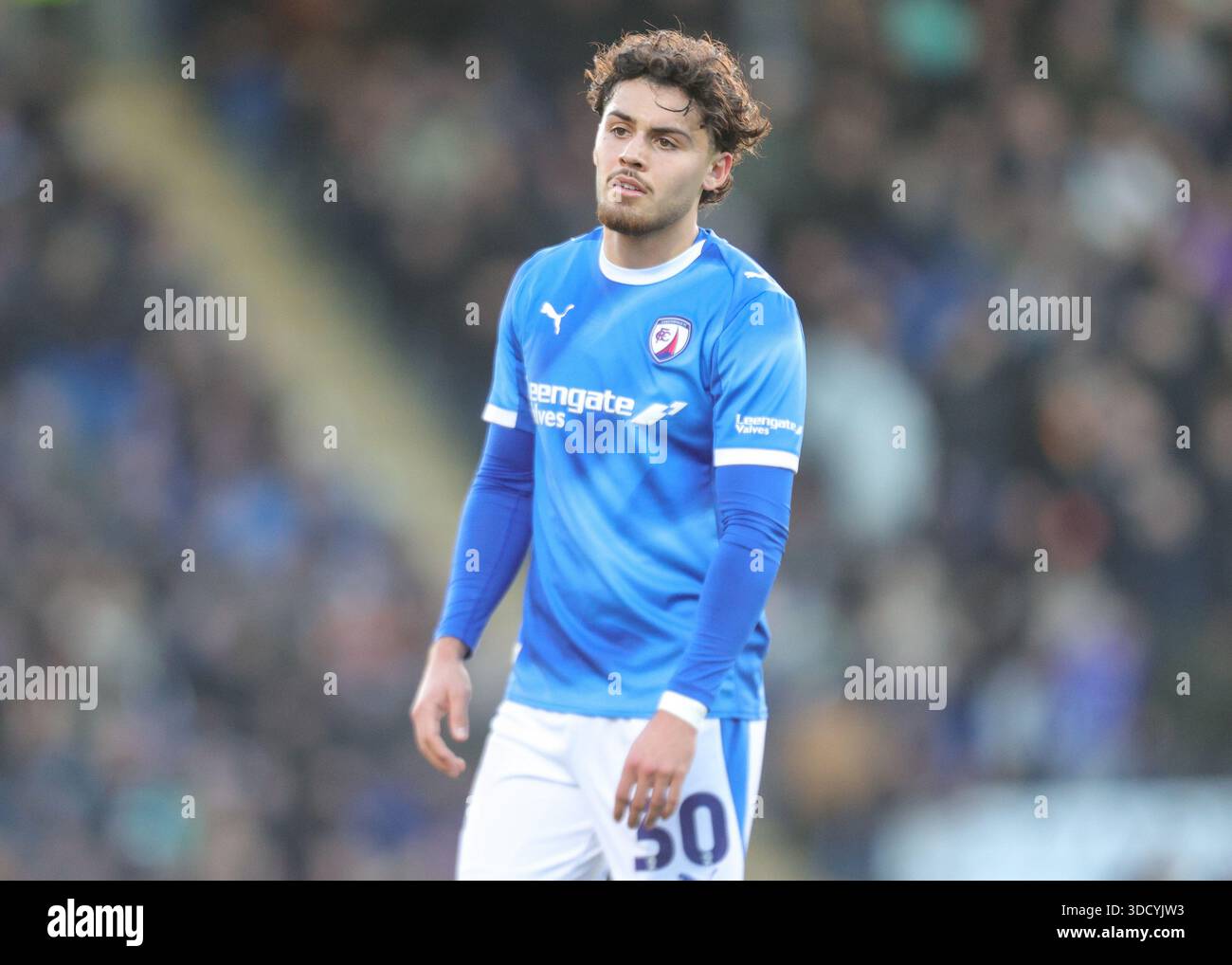 Devan Tanton of Chesterfield during the Sky Bet League 2 match ...