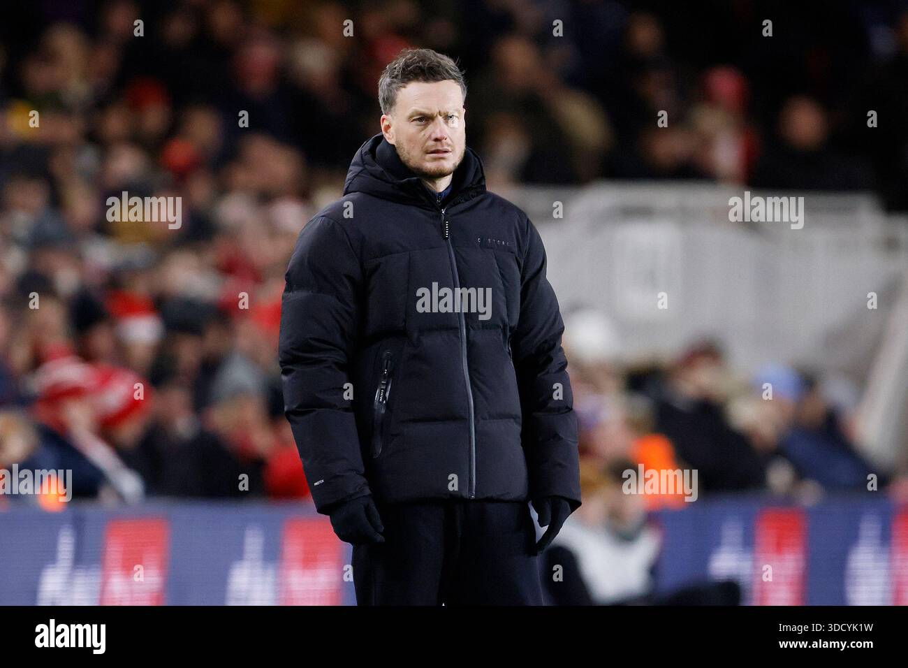 Middlesbrough manager Kim Hellberg during the Sky Bet Championship ...
