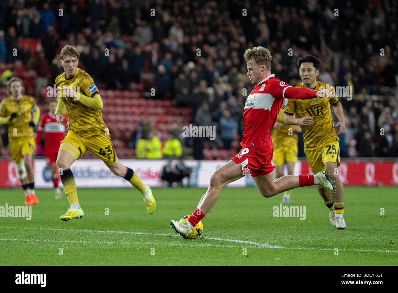 Tommy Conway of Middlesbrough shoots on goal during the Sky Bet ...