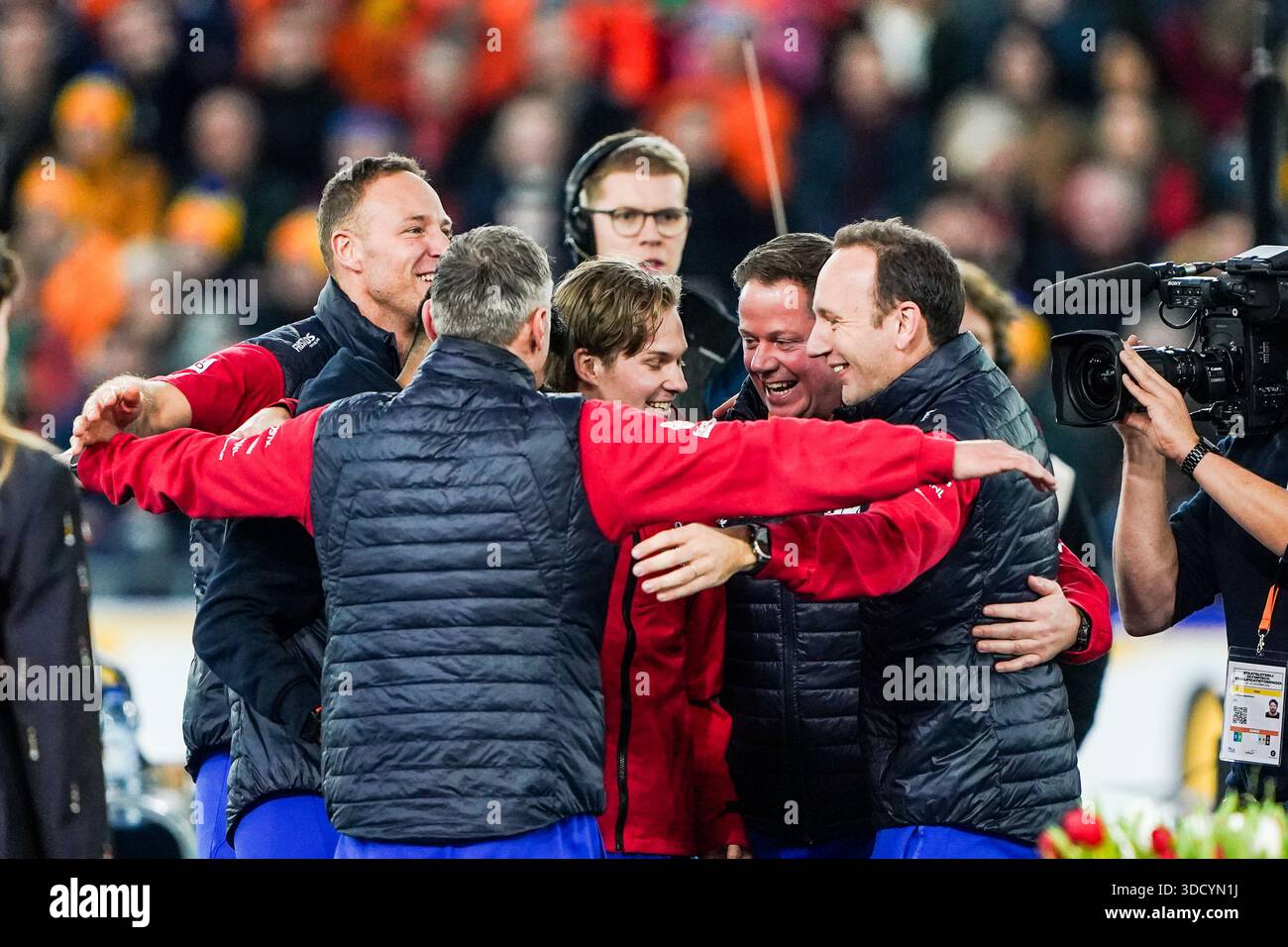HEERENVEEN, NETHERLANDS - DECEMBER 26: Stijn van de Bunt of Team IKO ...