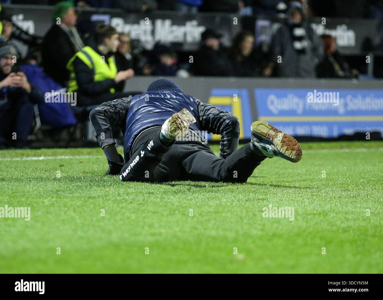 Chesterfield fan invades the pitch to celebrate Chesterfield taking the ...