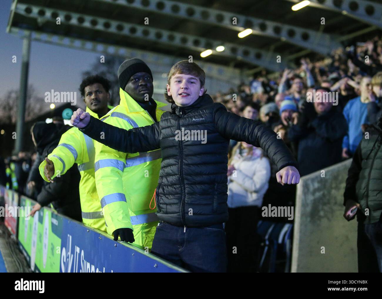 Chesterfield fans celebrate during the Sky Bet League 2 match ...