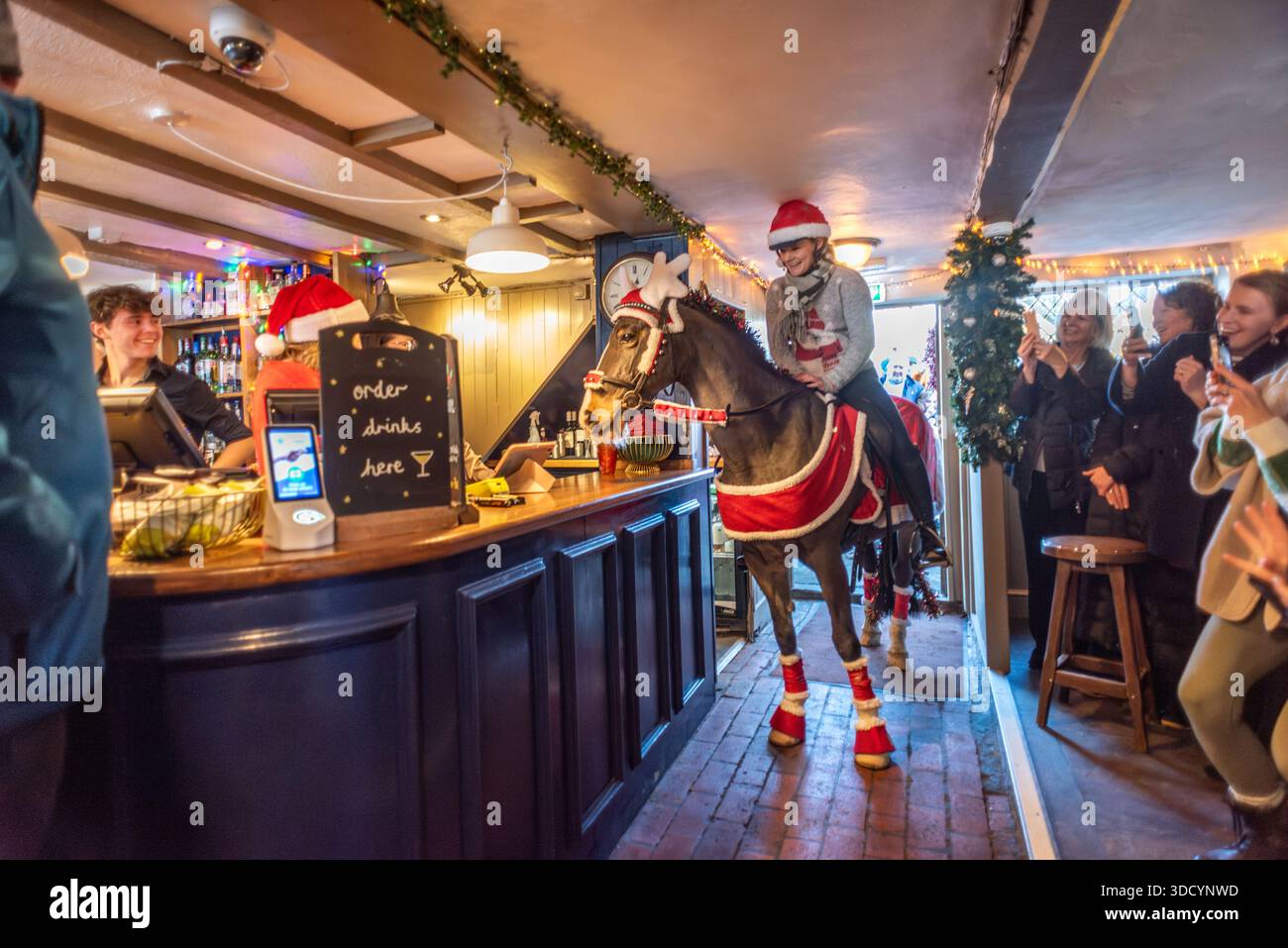 Bucks Green, December 25th 2025: Fred the horse is ridden by Amelia ...