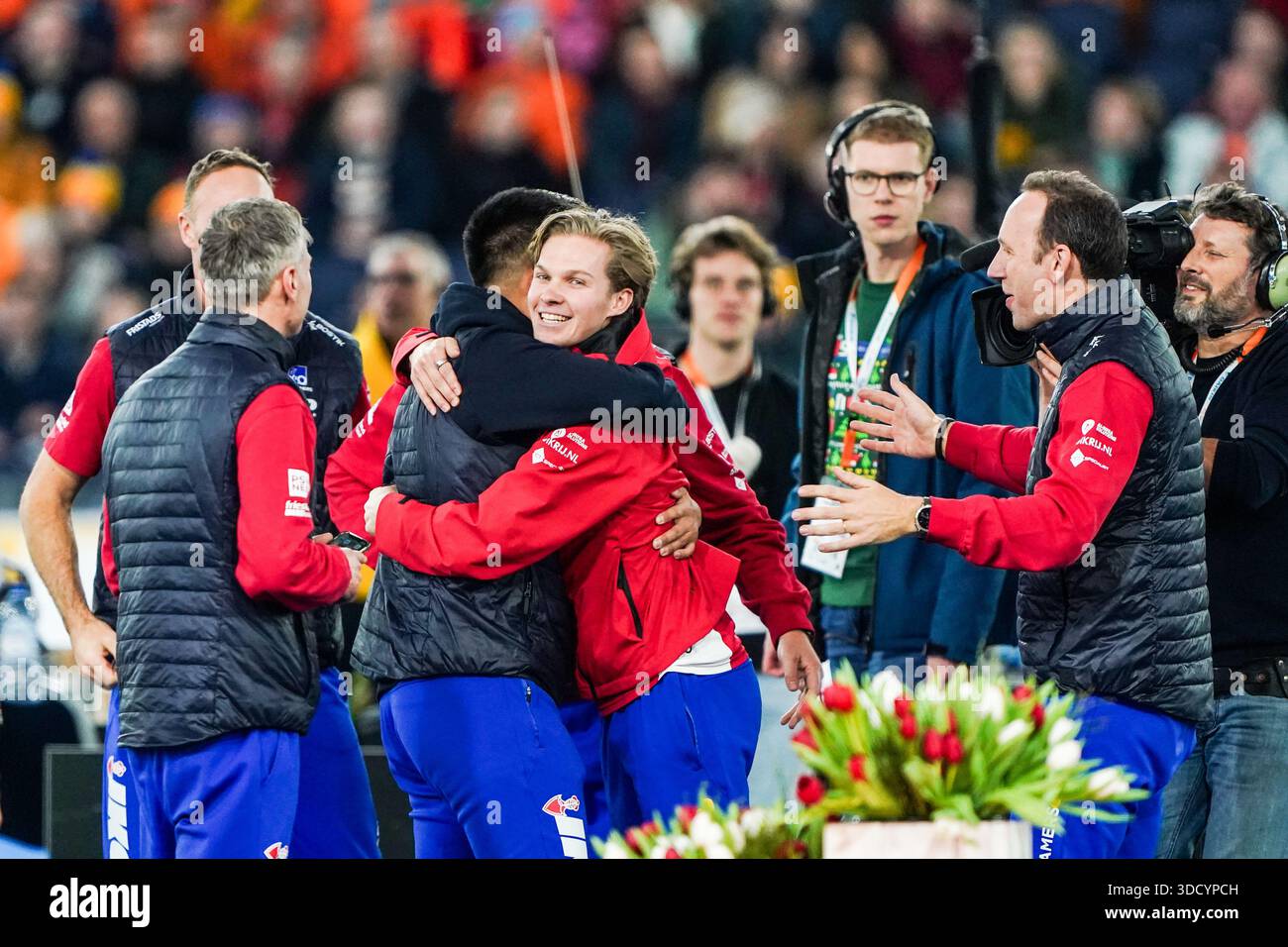 HEERENVEEN, NETHERLANDS - DECEMBER 26: Stijn van de Bunt of Team IKO ...